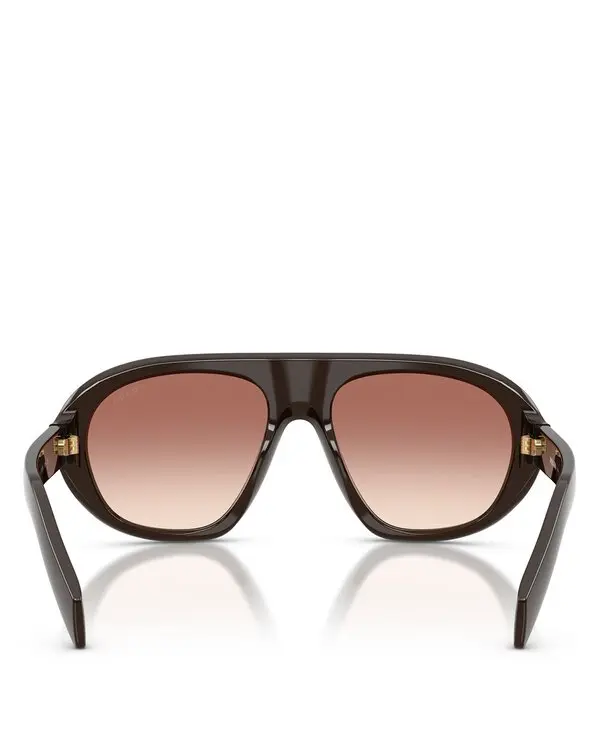 Prada Pr Aviator Sunglasses, 56mm