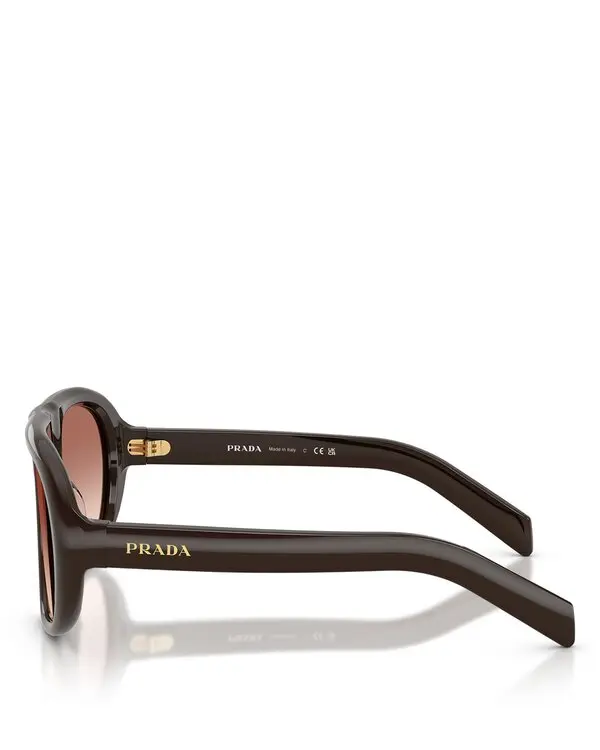 Prada Pr Aviator Sunglasses, 56mm