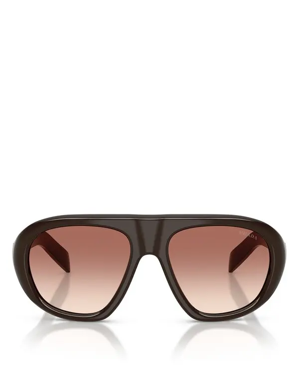 Prada Pr Aviator Sunglasses, 56mm