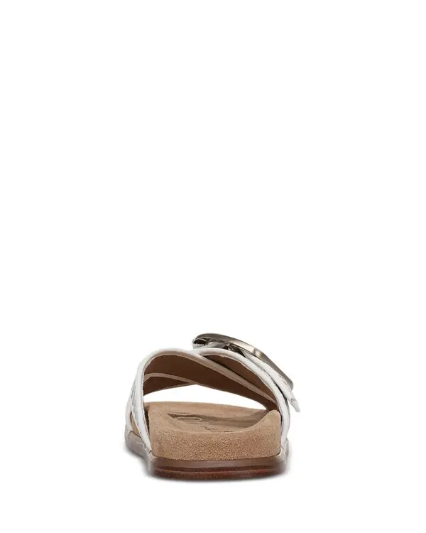 Sam Edelman Darla Crisscross Slides - Ivory Taupe