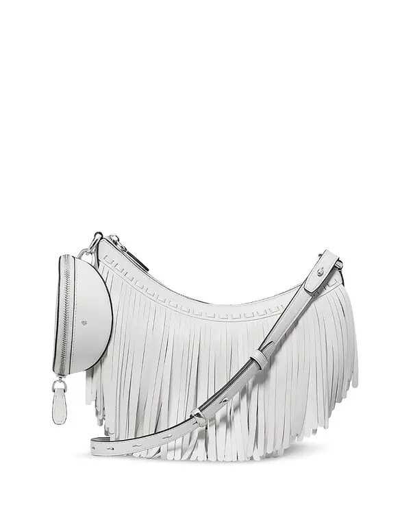 Kate Spade New York Duo Fringe Crossbody Bag - True White