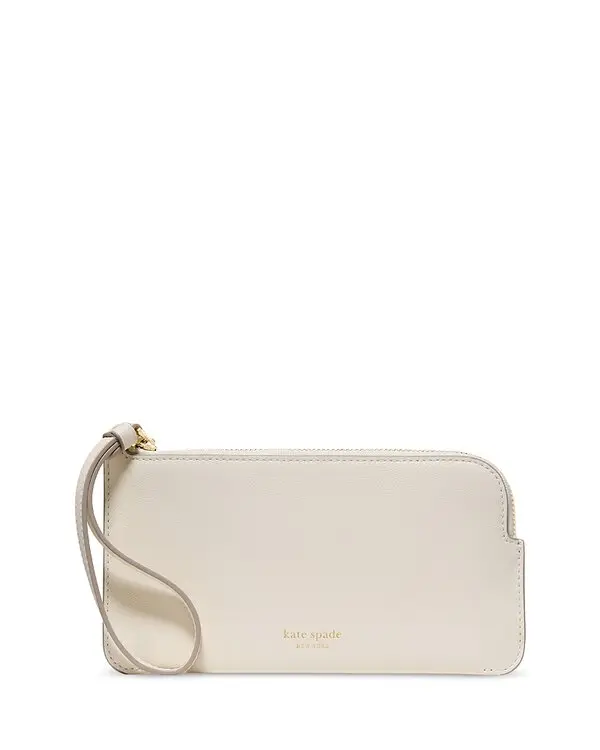 Kate Spade New York Zippy Smooth Wristlet - Cashew Milk