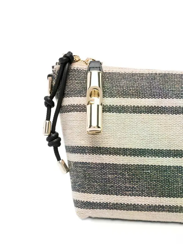 Furla Striped Top Handle Bag - Neutrals