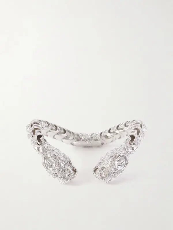 Gucci Dionysus -tone And Crystal Cuff - Silver