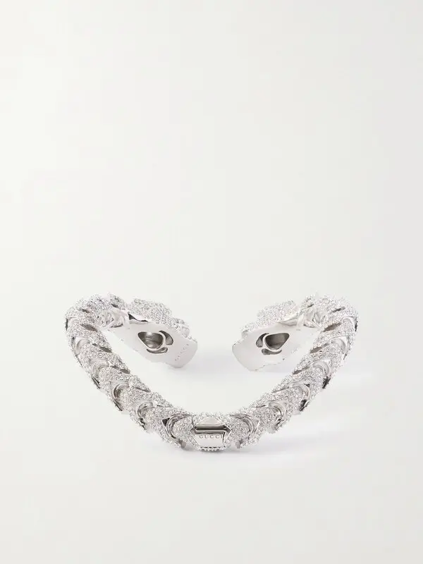 Gucci Dionysus -tone And Crystal Cuff - Silver