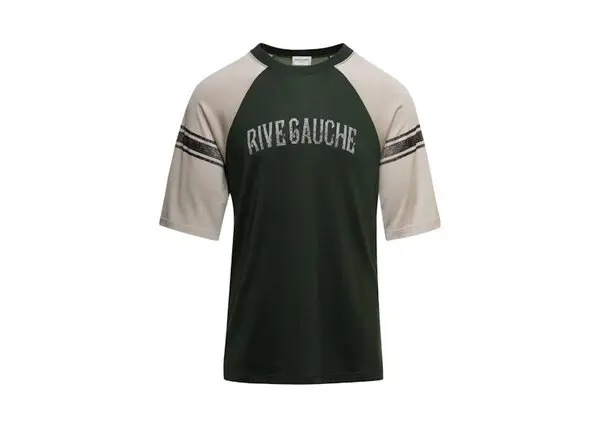 Saint Laurent Rive Gauche Raglan T-shirt - Green