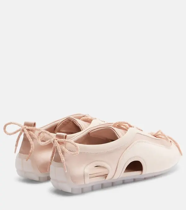 Simone Rocha Cutout Suede Sneakers