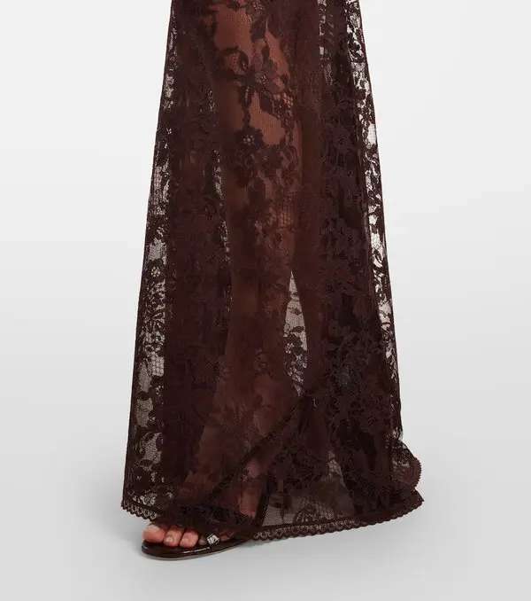 SELF-PORTRAIT Off-shoulder Lace Gown