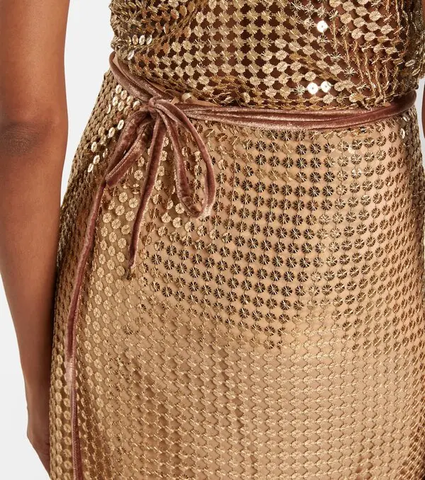 Roberto Cavalli Embellished Wrap Skirt