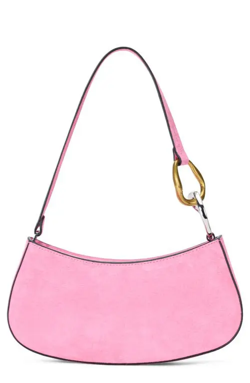 Staud Ollie Suede Shoulder Bag - Orchid
