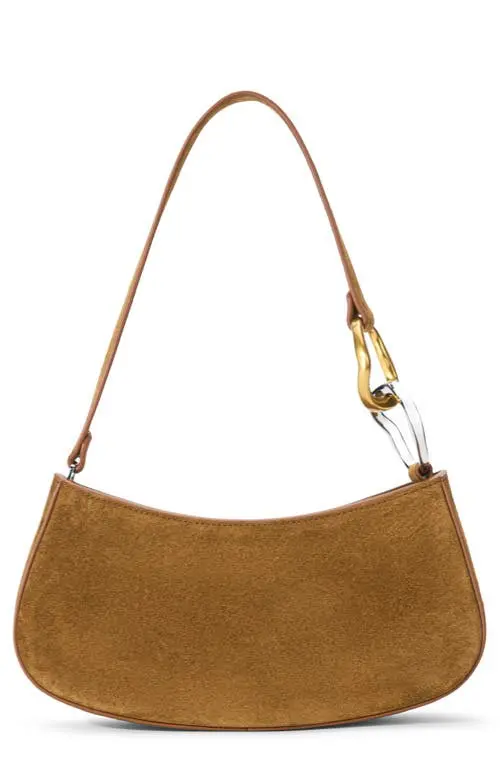 Staud Ollie Suede Shoulder Bag - Tabac