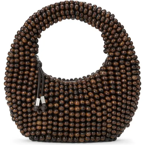 Staud Reef Beaded Bag - Dark Brown
