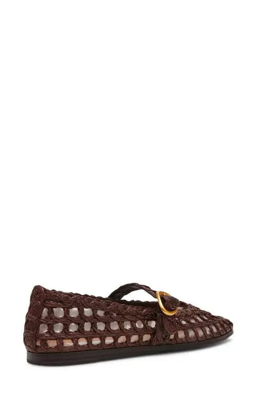 Steve Madden Melody Raffia Mary Jane Flat