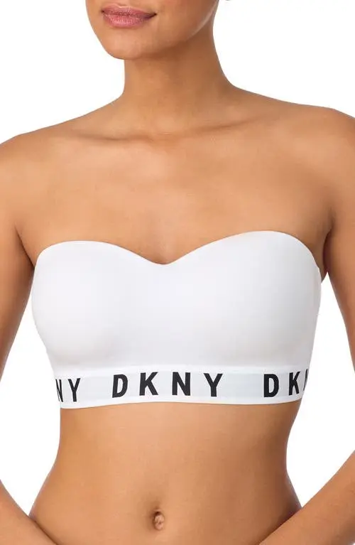Dkny Cozy Removable Strap Wireless Bra - White