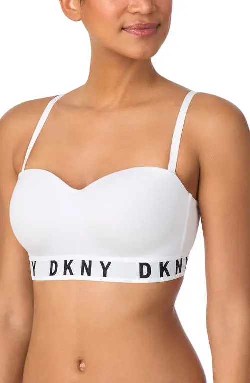 Dkny Cozy Removable Strap Wireless Bra - White