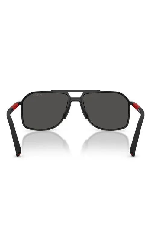 Prada 56mm Pilot Sunglasses