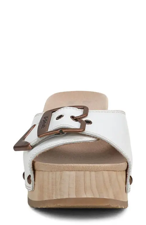 Dr. Scholl'S Original Rodeo Platform Slide Sandal - White
