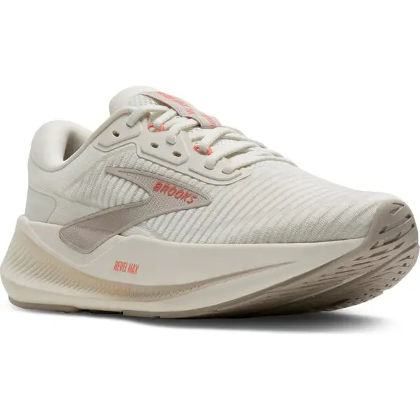 Brooks Revel Max Running Shoe - Coconut/chateau/peach