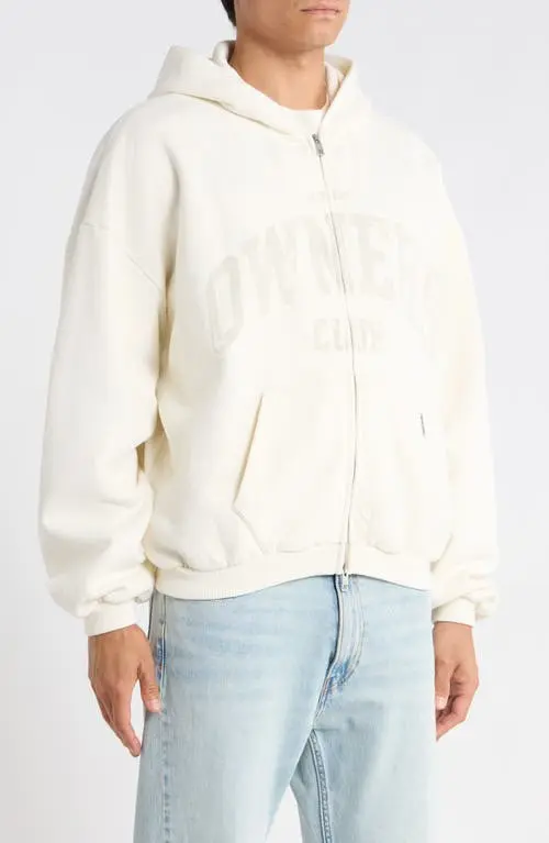 REPRESENT Owners Club Zip Hoodie - Chalk