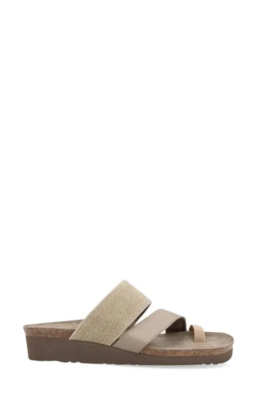 Naot Sia Toe Loop Sandal - Beige/beige Elastic