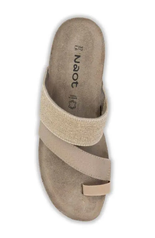Naot Sia Toe Loop Sandal - Beige/beige Elastic