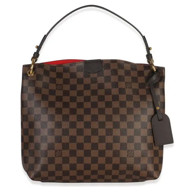 LOUIS VUITTON Damier Ebene Canvas Graceful Pm - Brown