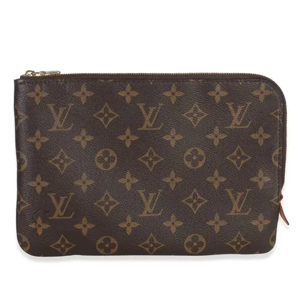 LOUIS VUITTON Monogram Canvas Etui Voyage Pm Pouch - Brown