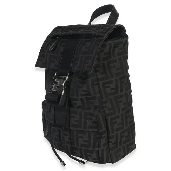 Fendi Zucca Canvas Ness Crossbody Bag