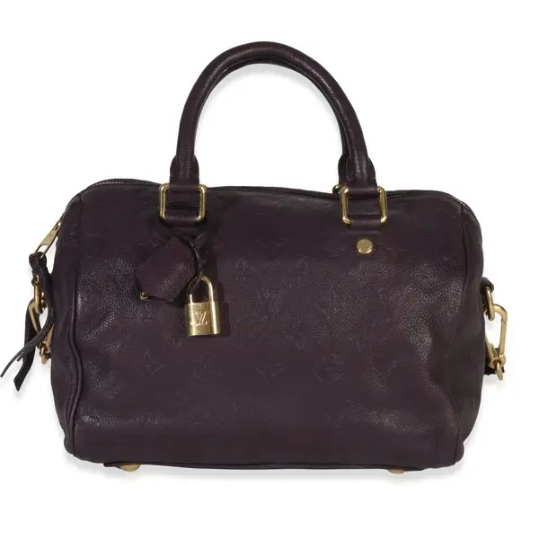 LOUIS VUITTON Monogram Empreinte Speedy Bandolieure 25 - Purple