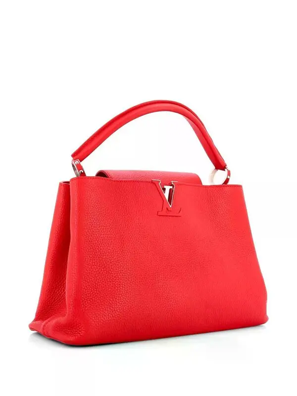 LOUIS VUITTON Capucines Mm Satchel - Red