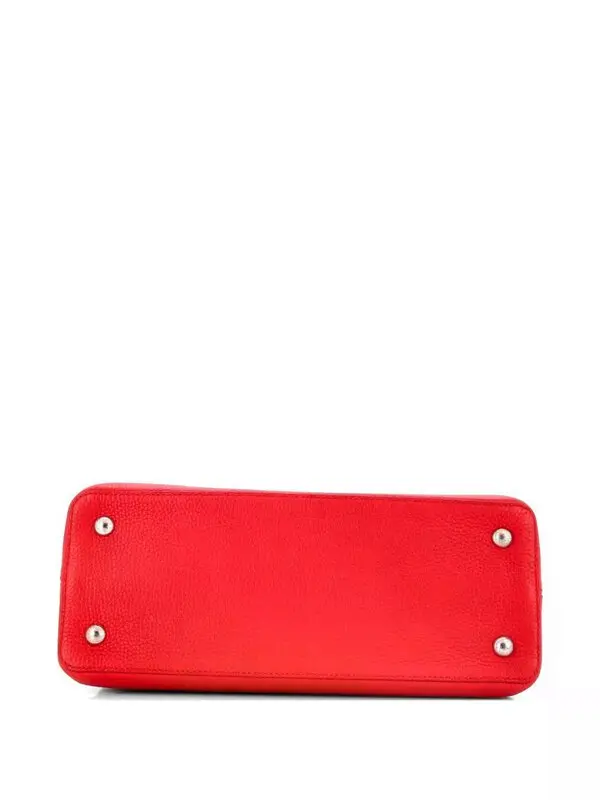 LOUIS VUITTON Capucines Mm Satchel - Red