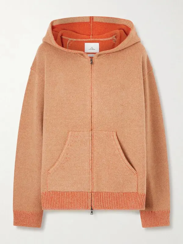 THE ELDER STATESMAN Canyon Cashmere Zip-up Hoodie