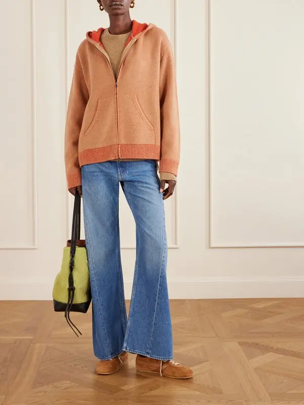 THE ELDER STATESMAN Canyon Cashmere Zip-up Hoodie