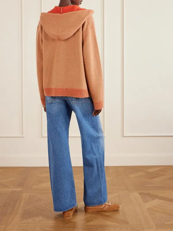 THE ELDER STATESMAN Canyon Cashmere Zip-up Hoodie