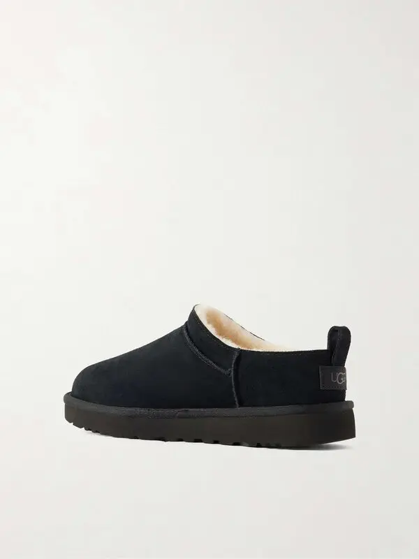 UGG Classic Micro Shearling-lined Suede Slippers