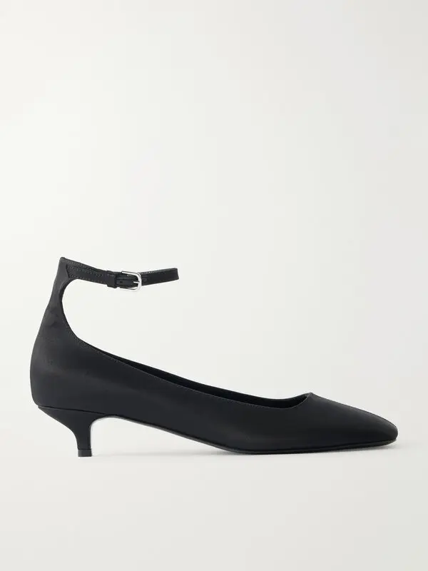 TOTEME Satin Pumps - Black