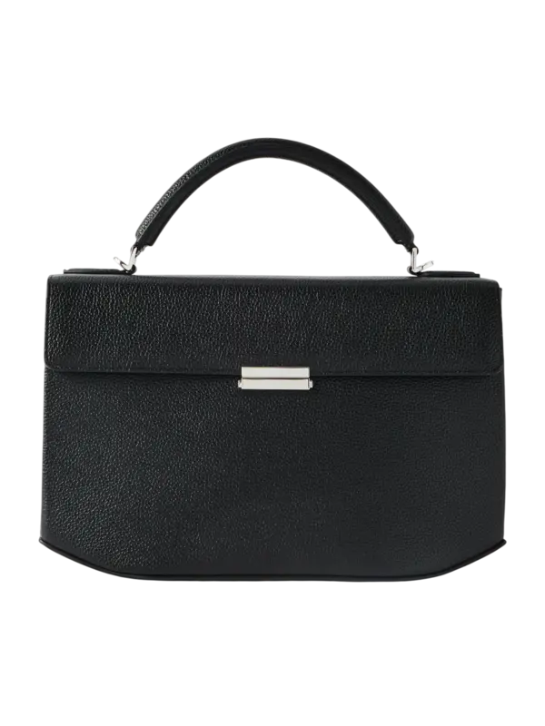 TOTEME Clip Textured-leather Shoulder Bag