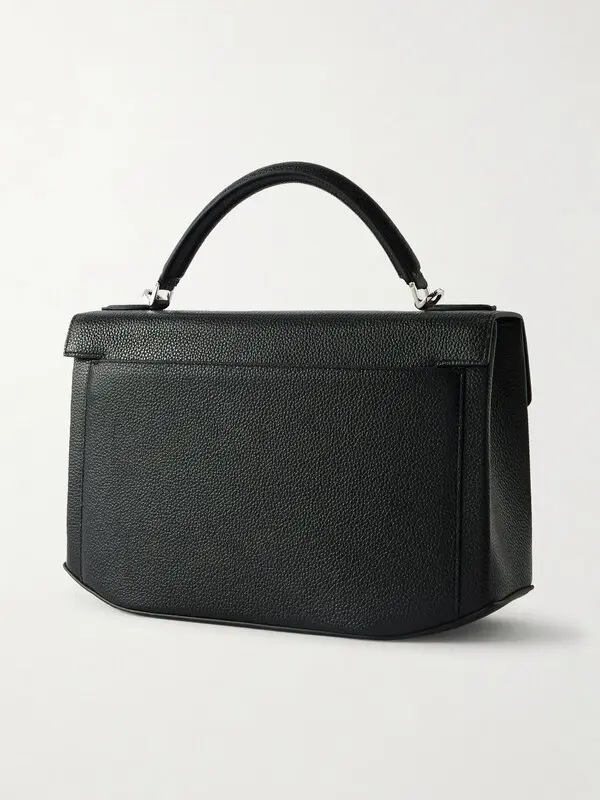 TOTEME Clip Textured-leather Shoulder Bag