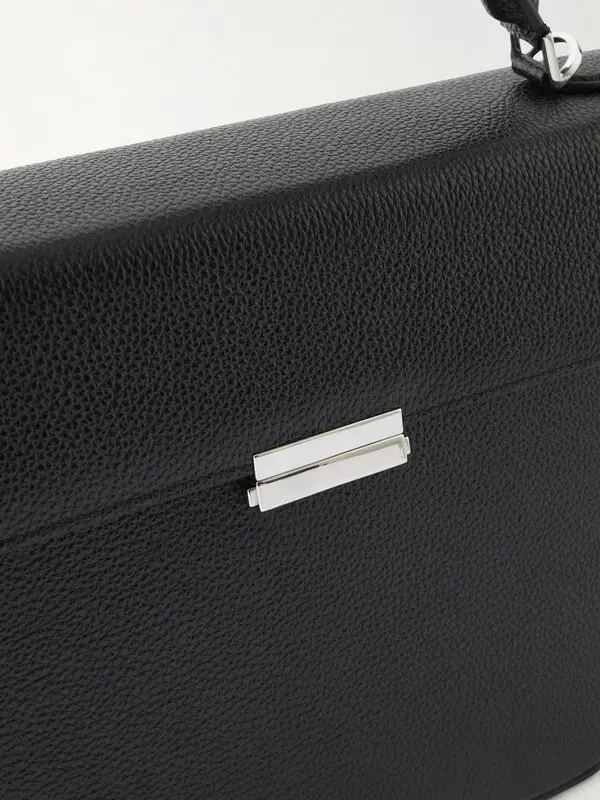 TOTEME Clip Textured-leather Shoulder Bag