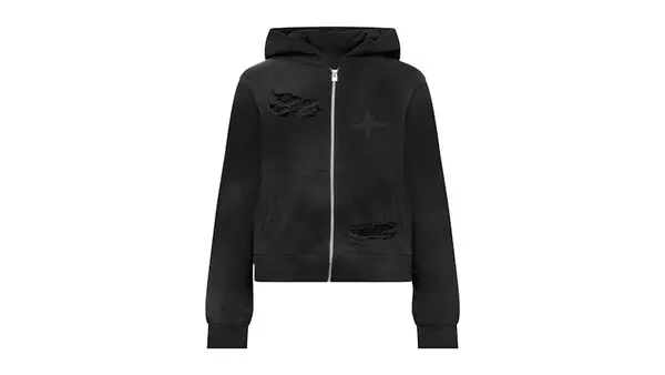 VERTABRAE Matte Zip-up Hoodie