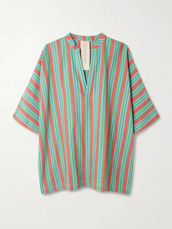 MARRAKSHI LIFE Striped Cotton Tunic - Multi