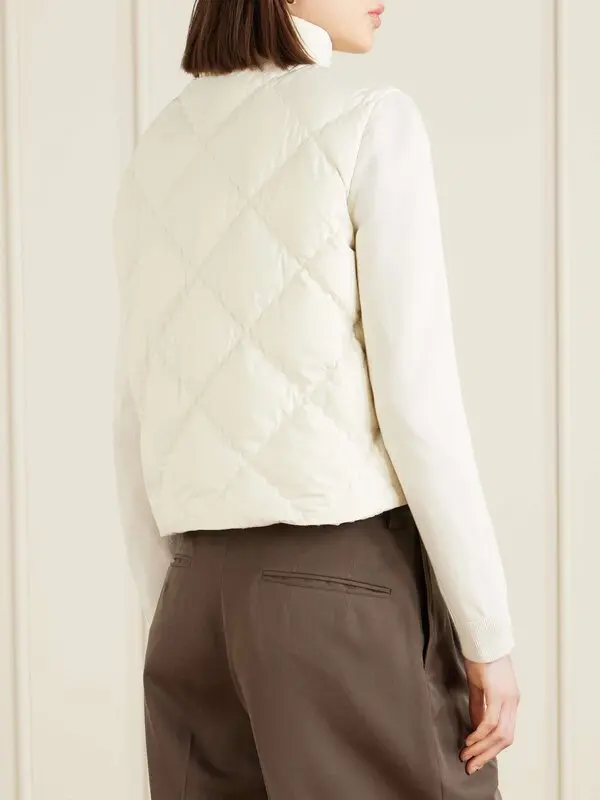Moncler Cropped Knitted And Padded Quilted Shell Down Cardigan