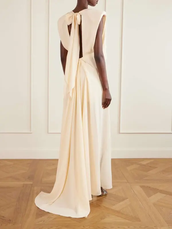 LANVIN Ruffled Silk-georgette Gown