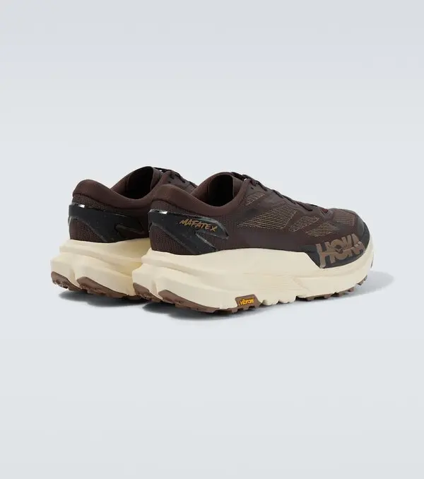 Hoka One One Mafate X Trail Running Sneakers - Brown