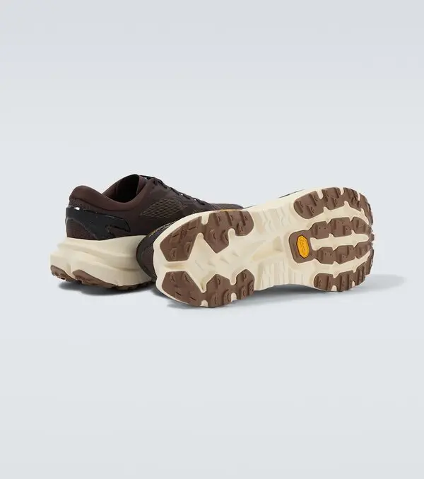 Hoka One One Mafate X Trail Running Sneakers - Brown