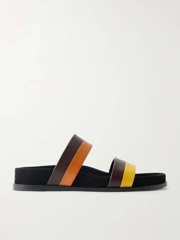 Gabriela Hearst Striker Color-block Leather Sandals - Multi