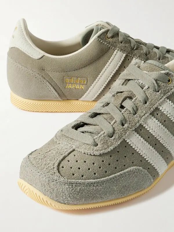 ADIDAS ORIGINALS Japan Perforated Suede Sneakers - Gray