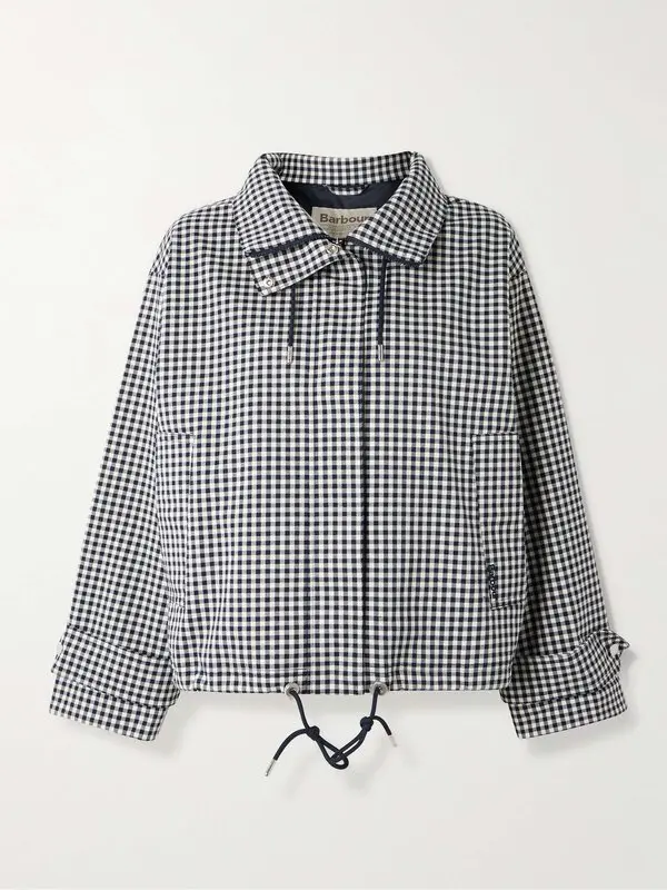 Barbour Bronwyn Gingham Twill Jacket - Navy