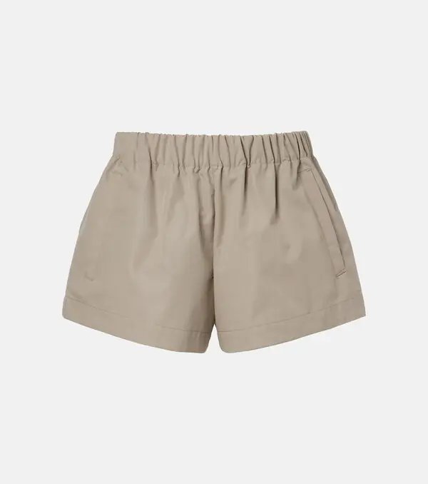 Wardrobe.NYC Cotton-blend Shorts - Beige
