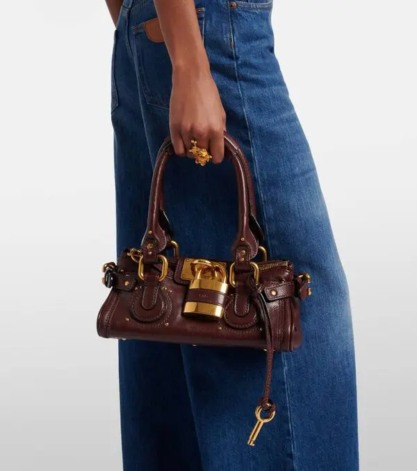 Chloé Paddington Small Leather Shoulder Bag - Brown